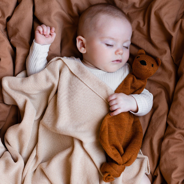 Hvid Teddy Tokki Cuddle Cloth – Rust – Elenfhant