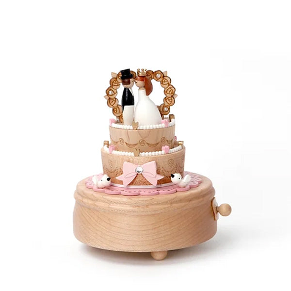 Wooderful Life Wooden Music Box - Wedding Cake – Elenfhant Store