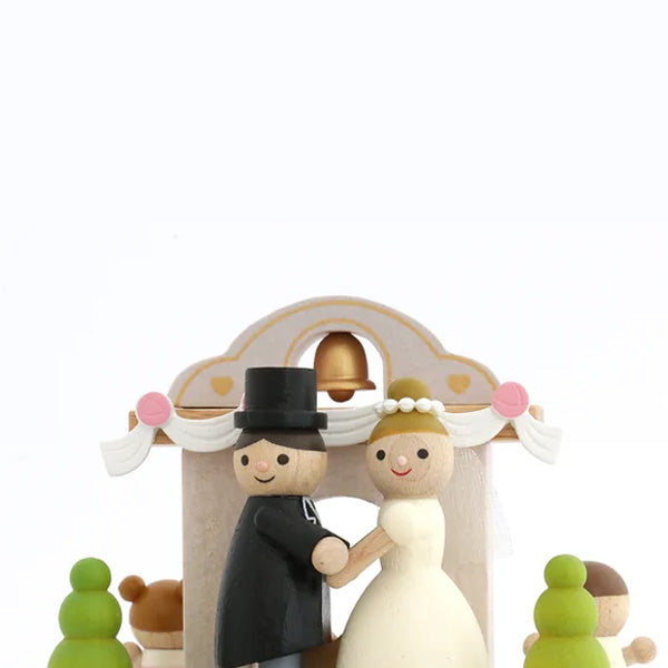 Wooderful Life Wooden Music Box - Wedding Chapel – Elenfhant