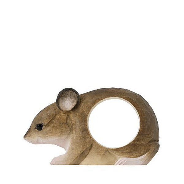 Wildlife Garden Hand Carved Napkin Ring - Mouse – Elenfhant
